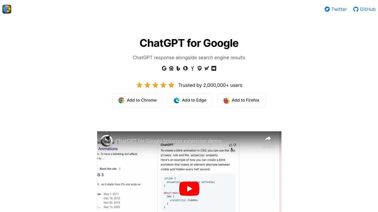 ChatGPT for Google - BestofAI